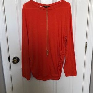Rouge Collection | Tops | Plus Size Orange Shirt | Poshmark
